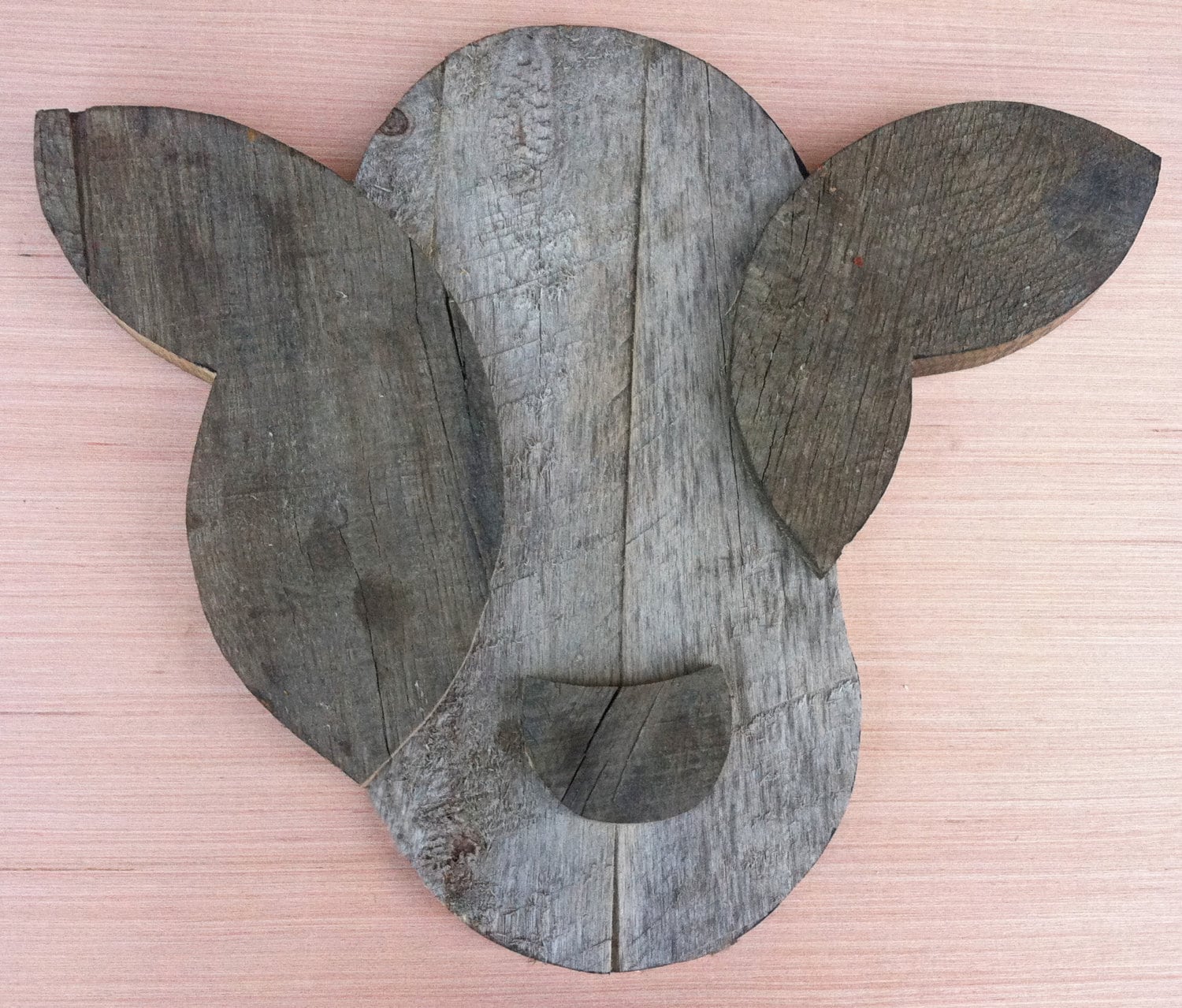 Reclaimed Pallet Wood Wall Art Cow | Etsy