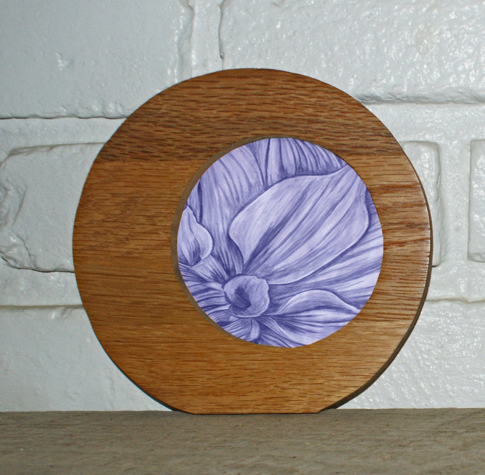 Small Mid Century Modern Wooden Picture Frame - Etsy