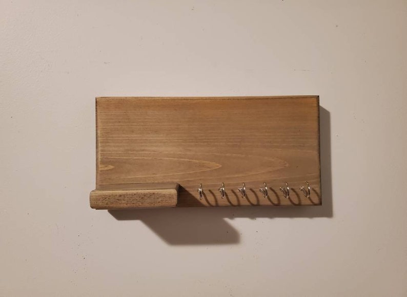 Minimalist Key Holder With Shelf - Etsy