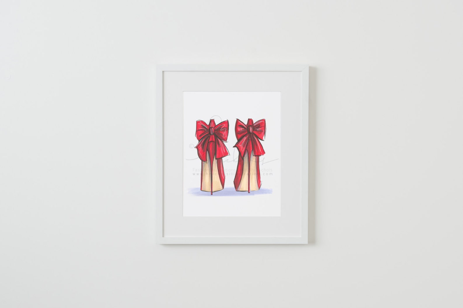 Ruby fashion Illustration Print - Etsy