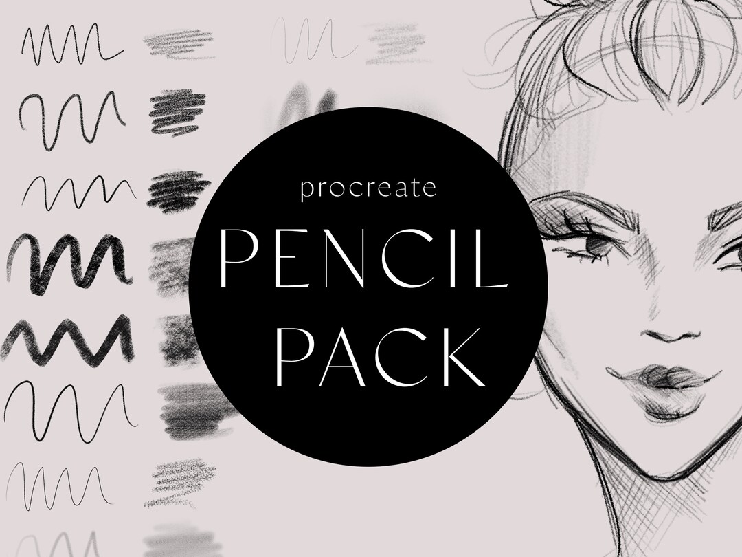 Procreate Pencil Pack for Fashion Illustration / Pencil Brushes - Etsy