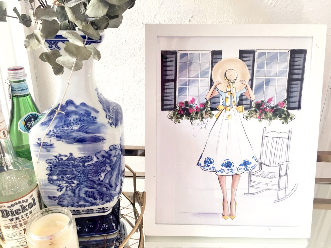 Charmed (fashion Illustration Print) - Etsy