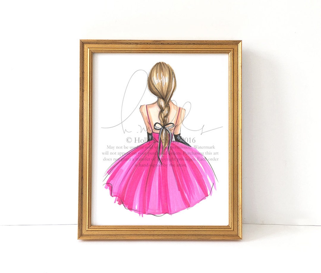 Poised (fashion Illustration Print) - Etsy