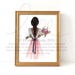 Bouquet (select Hair Color and Skintone) Fashion Illustration Print - Etsy