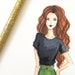 Colleen (fashion Illustration Print) - Etsy