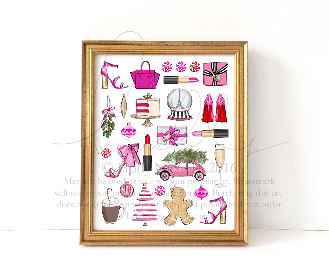 DIGITAL DOWNLOAD Glam Days (instant Printable Fashion Illustration) - Etsy