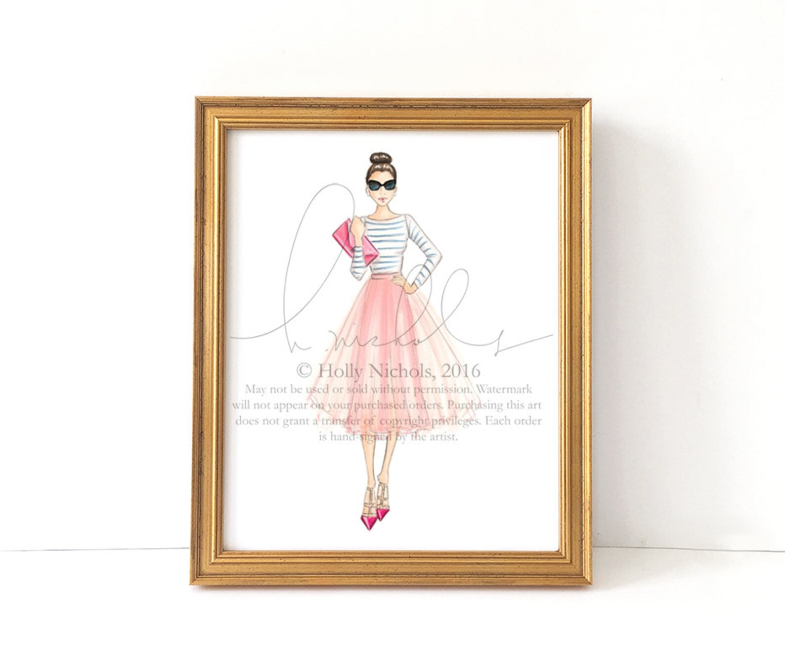 Perfectly Preppy (fashion Illustration Print) - Etsy