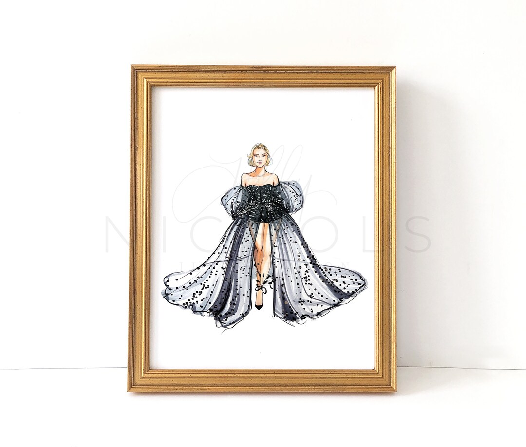 Flo (fashion Illustration Print) - Etsy