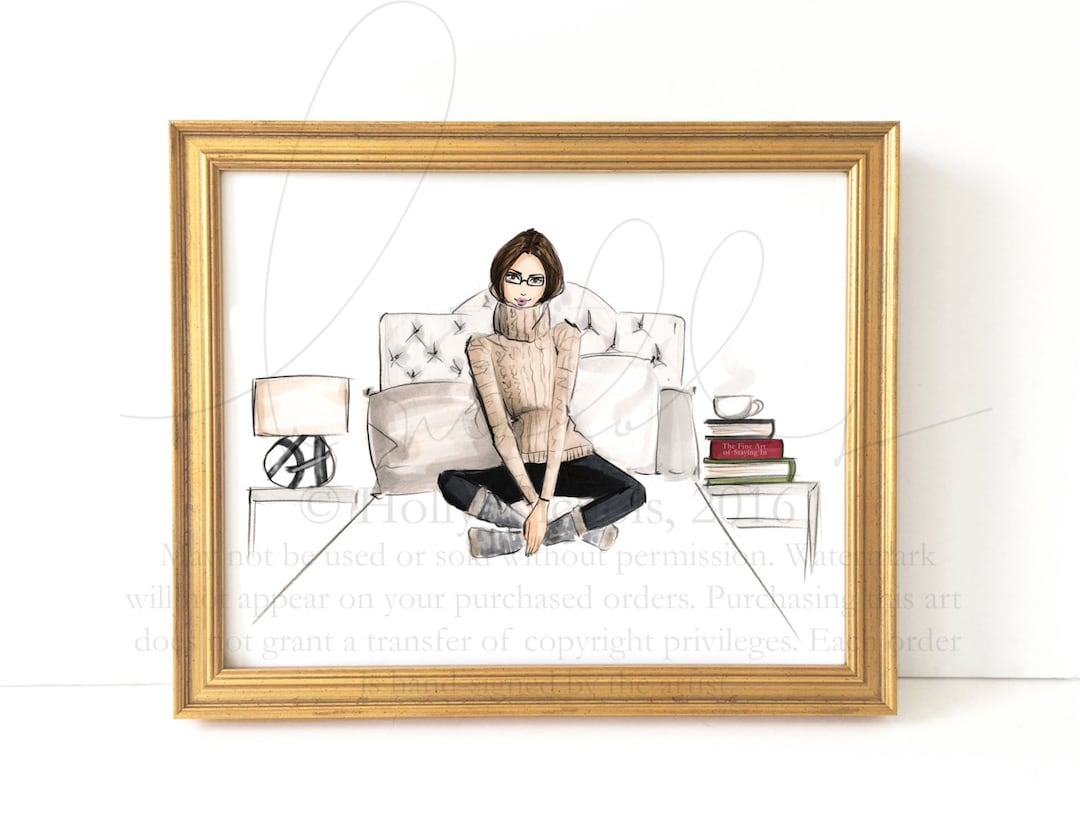 Staycation (fashion Illustration Print) - Etsy
