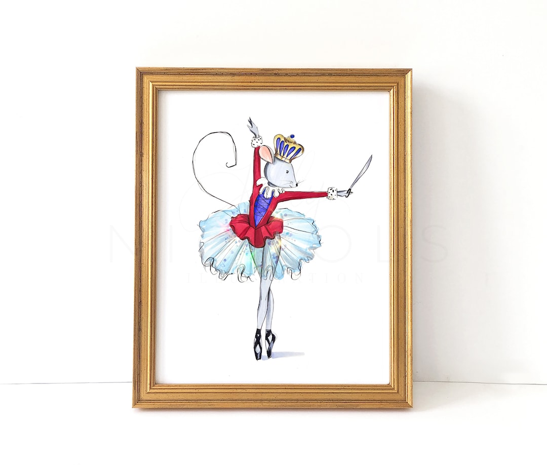 The Mouse Queen (nutcracker Fashion Illustration Print) - Etsy