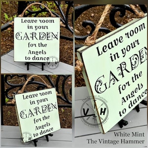 Garden Angels Memorial Sign Porch Deck Patio Primitive Wood - Etsy