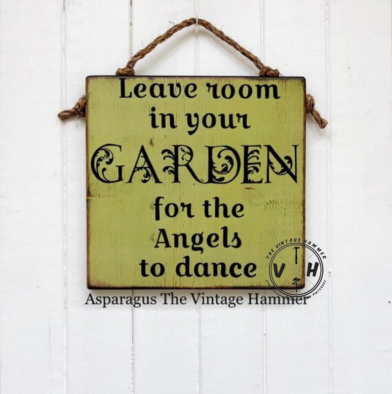 Garden Angels Memorial Sign Porch Deck 11 Patio Primitive Wood - Etsy