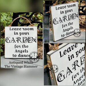 Garden Angels Memorial Sign Porch Deck Patio Primitive Wood - Etsy