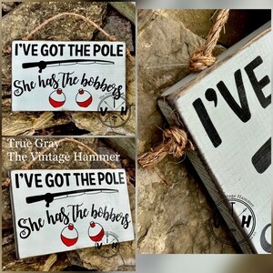 Funny Fishing Wood Sign: Pole and Bobbers, Lake House Decor - Etsy