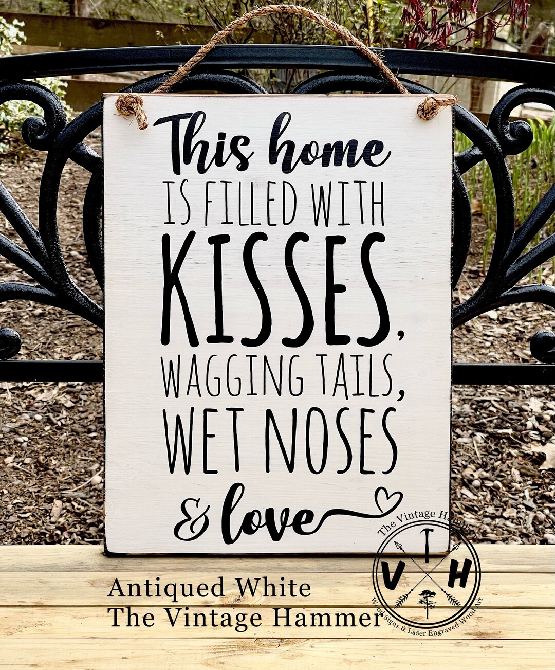 Wagging Tails Dog Sign: Rustic Farmhouse Wall Decor - Etsy