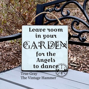 Garden Angels Memorial Sign Porch Deck Patio Primitive Wood - Etsy