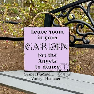 Garden Angels Memorial Sign: Hand Painted Wood Decor - Etsy