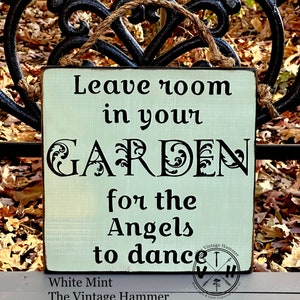 Garden Angels Memorial Sign Porch Deck 11 Patio Primitive Wood - Etsy