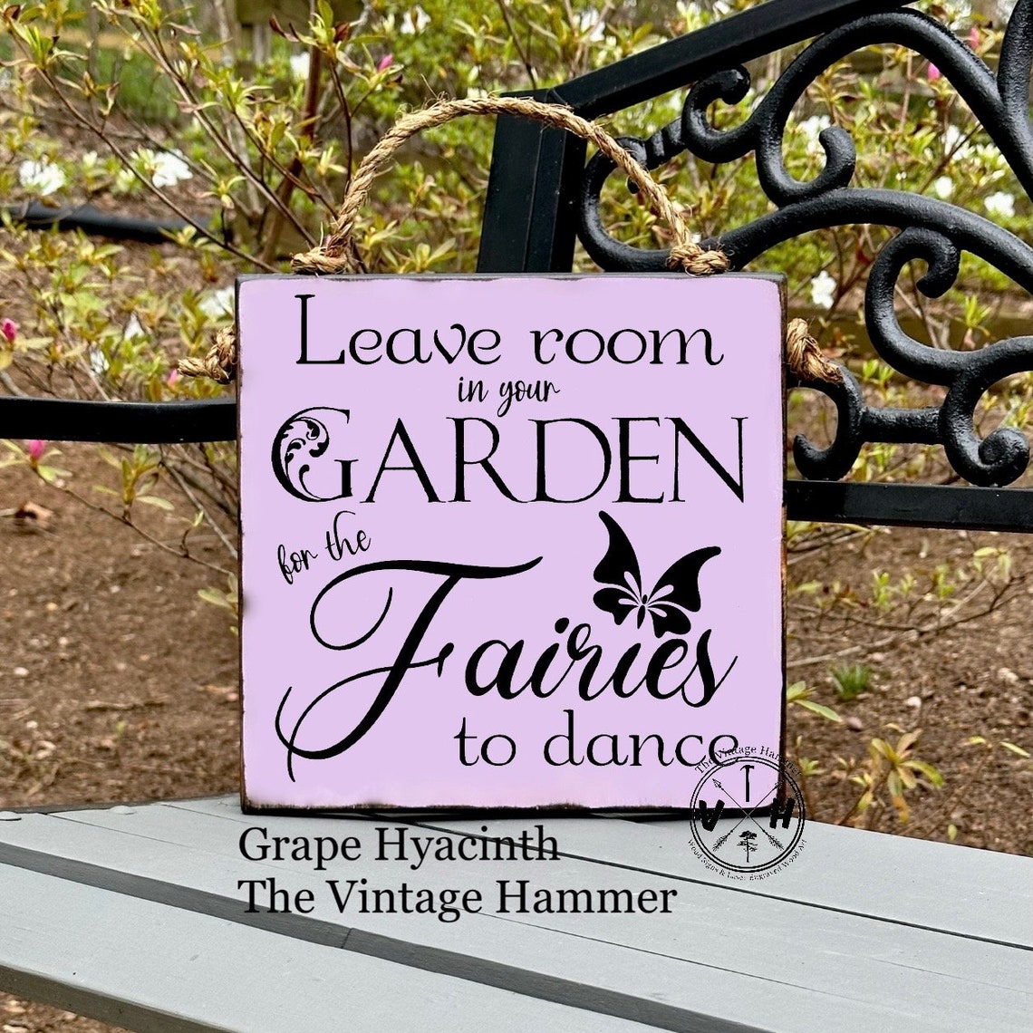 Garden Fairy Sign: Weather Resistant Wood Plaque, Outdoor Decor - Etsy