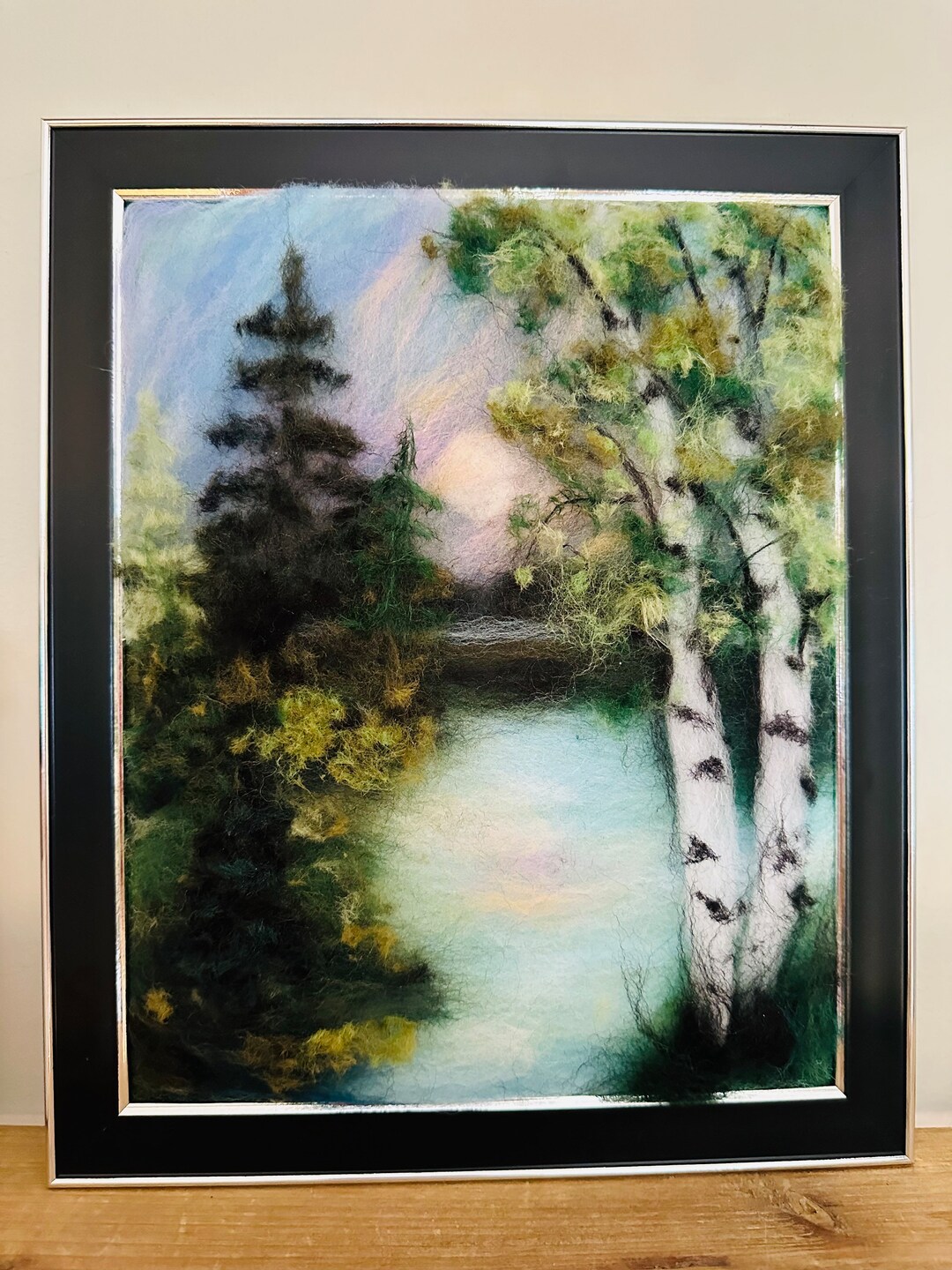Wool Landscape, Wool Art, Wool Painting, Wool Picture, Wool Watercolor ...