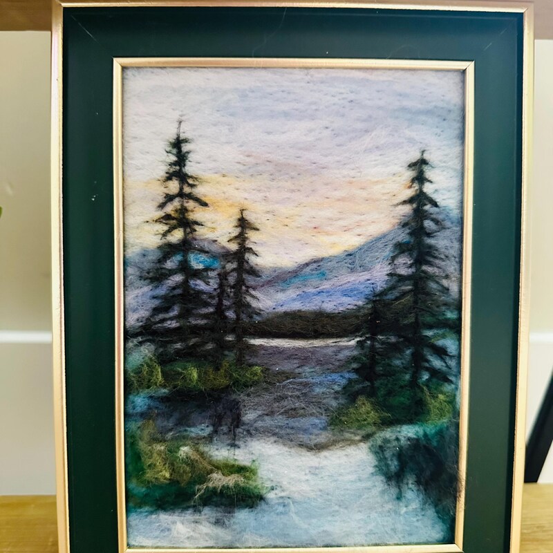 Felt Landscape - Etsy