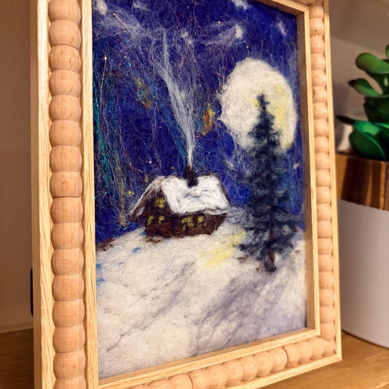 Wool Felted Landscape - Etsy