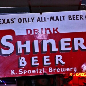 Metal Vintage Shiner Beer Sign - Etsy
