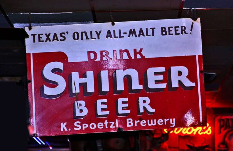 Metal Vintage Shiner Beer Sign - Etsy
