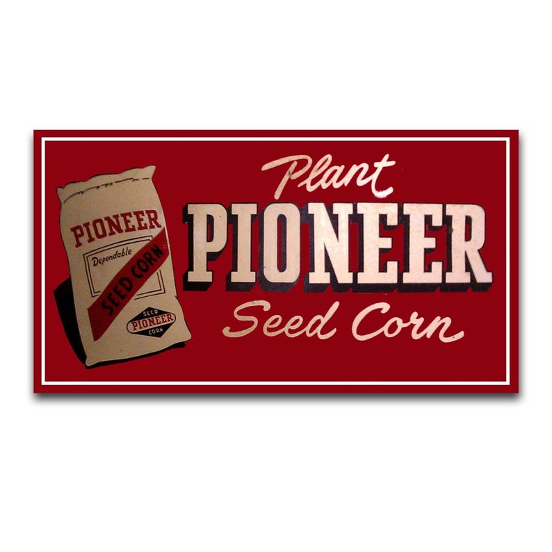 Pioneer Seed Company Sign - Etsy
