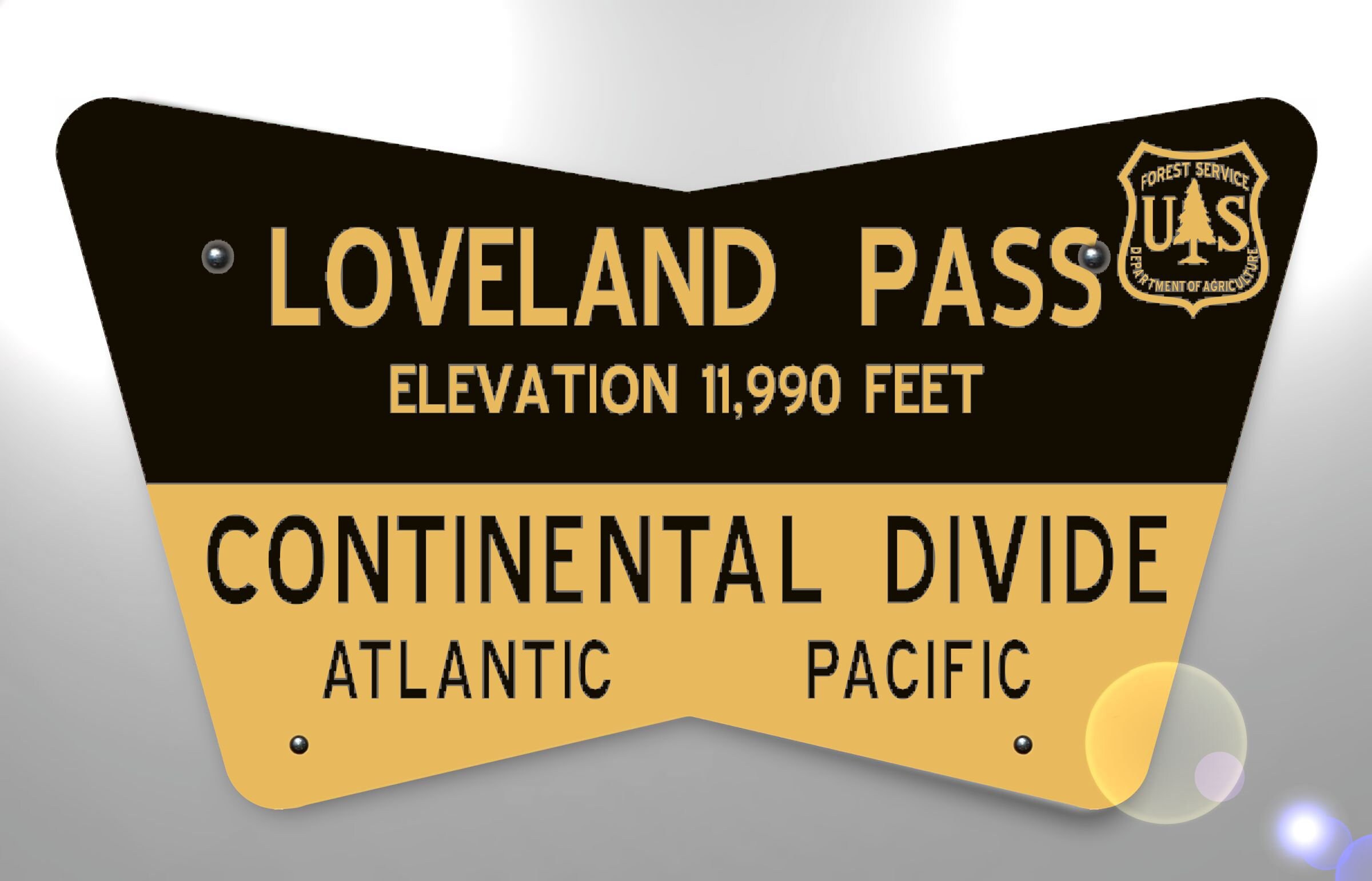 Copy of Road Sign From Loveland Pass, Colorado - Etsy