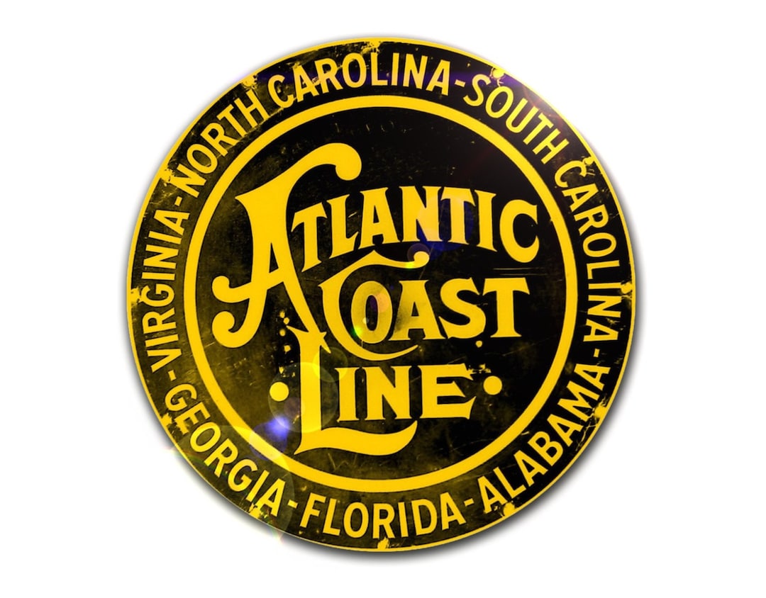 Atlantic Coast Line Railroad Sign - Etsy