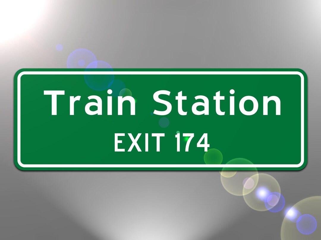 Train Station Sign Customized to Your Location of Choice - Etsy