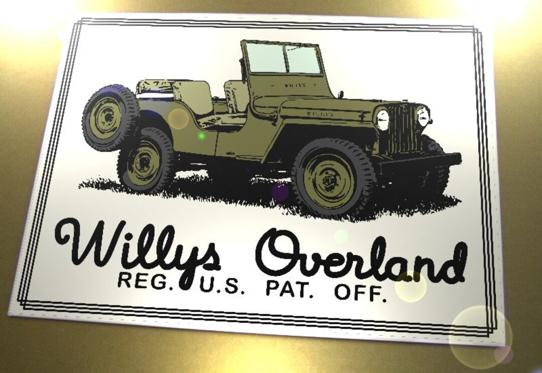 Willys Overland CJ-2A Sign - Etsy