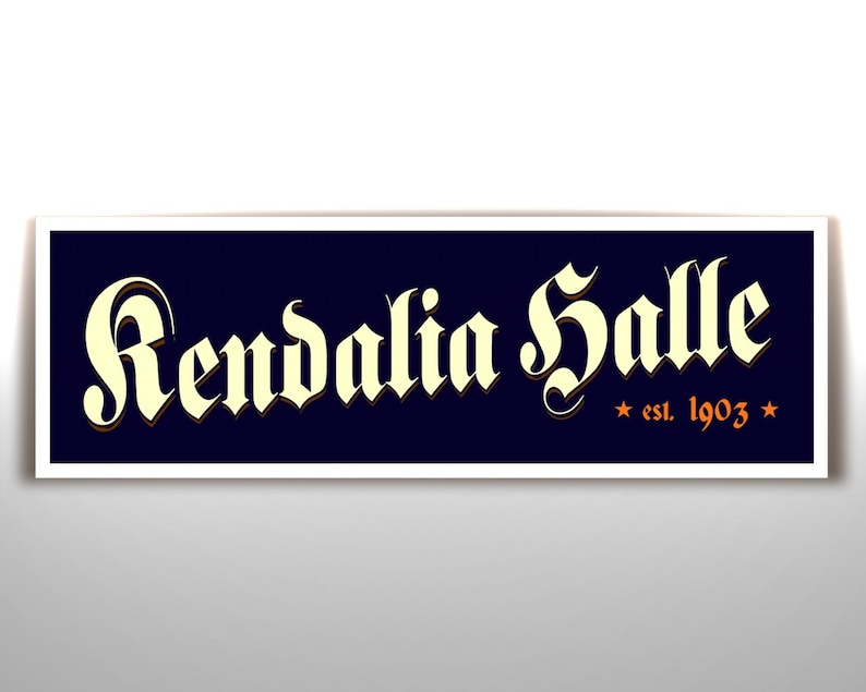 Kendalia Halle Dance Hall Sign From Kendalia Texas - Etsy