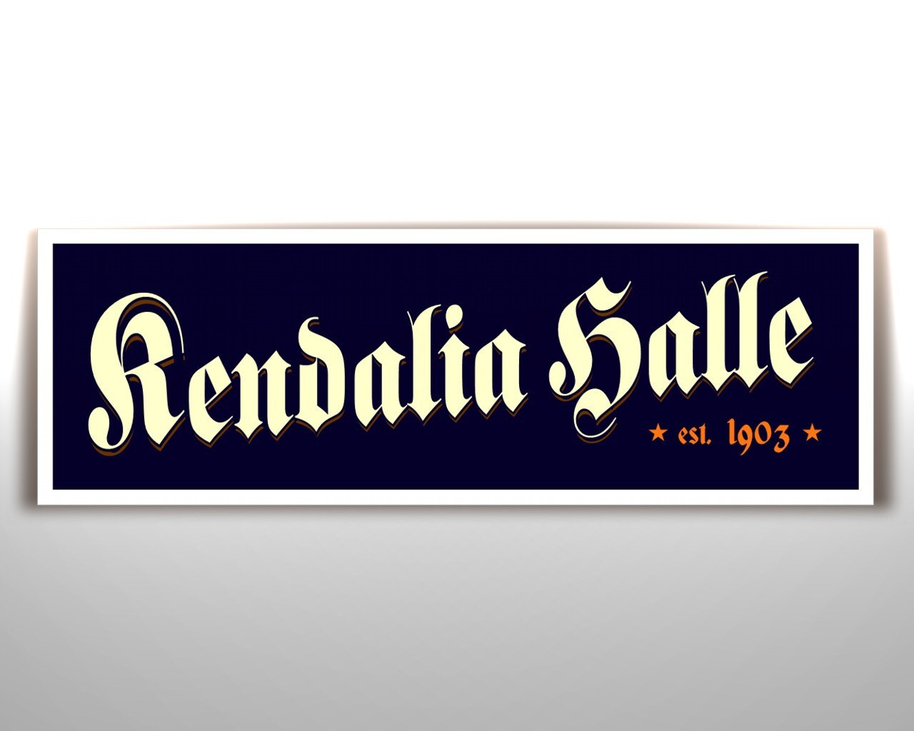 Kendalia Halle Dance Hall Sign From Kendalia Texas - Etsy