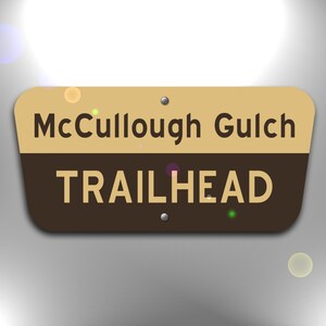 Copy of Mccullough Gulch Trailhead Sign - Etsy