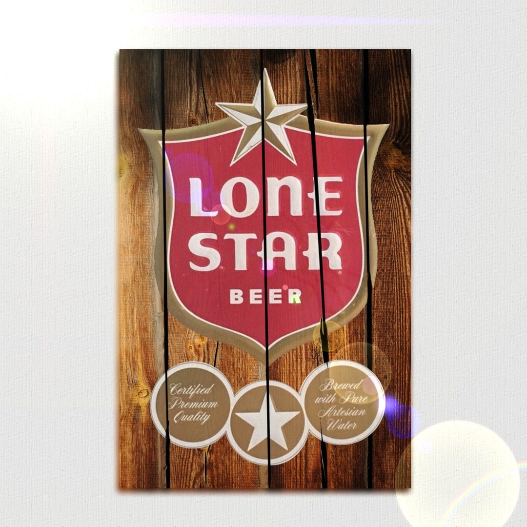 Copy of Vintage Lone Star Beer Sign - Etsy