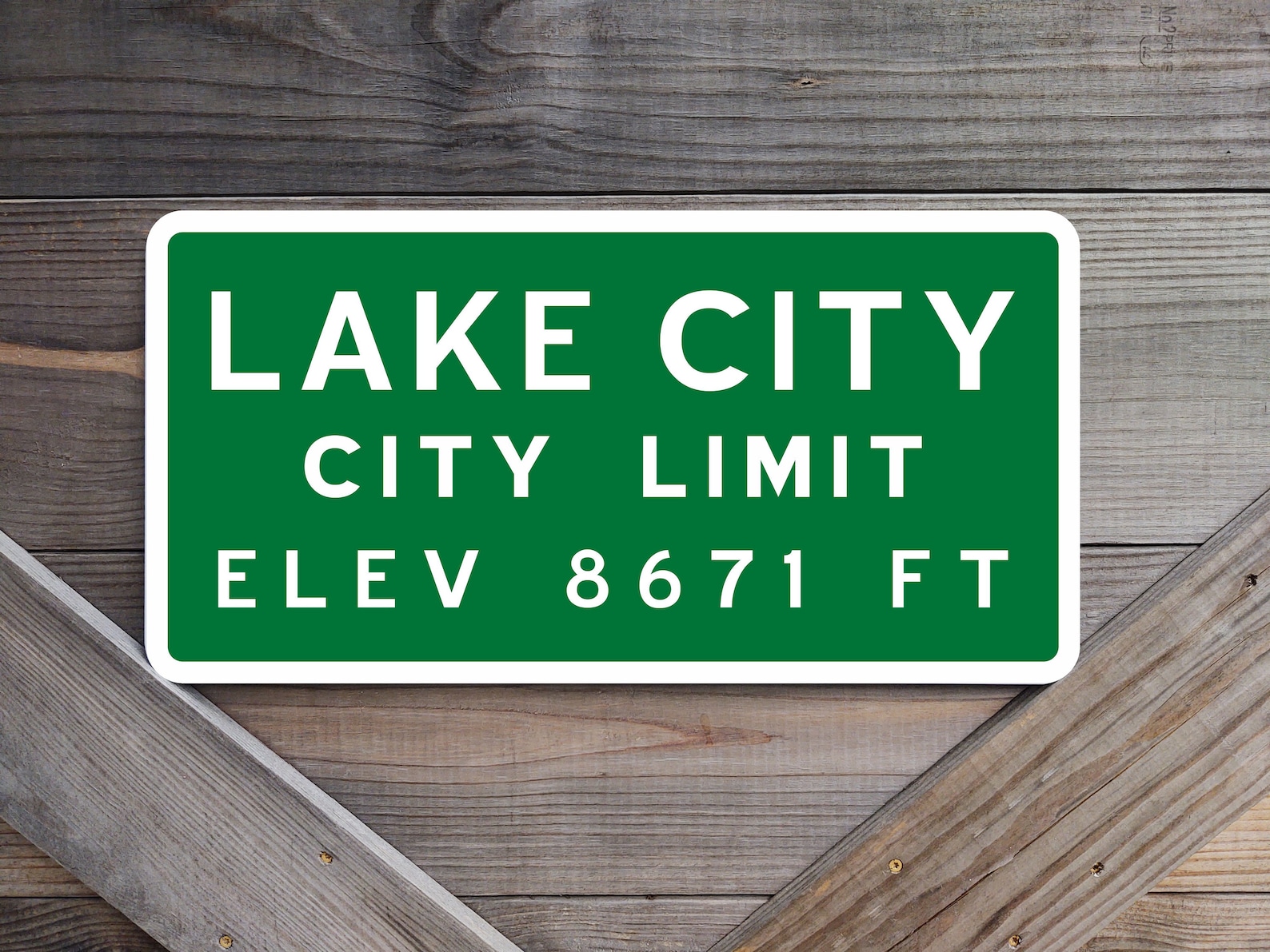 Copy of City Limit Sign From Lake City, Colorado - Etsy