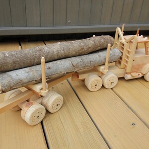 Hand Made Tractor Truck and Timber Trailer - Etsy