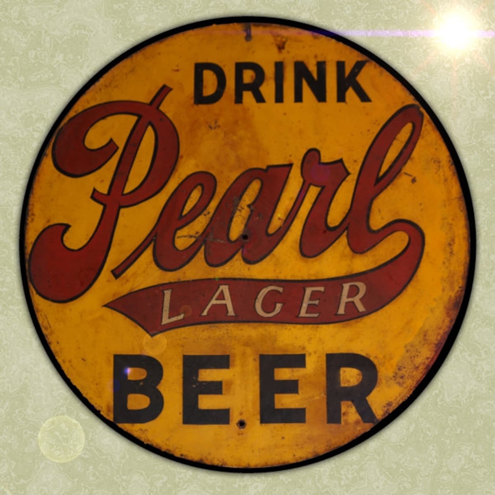 Copy of Vintage Pearl Beer Sign - Etsy