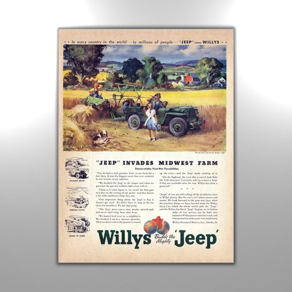 Willys Overland Decal - Etsy