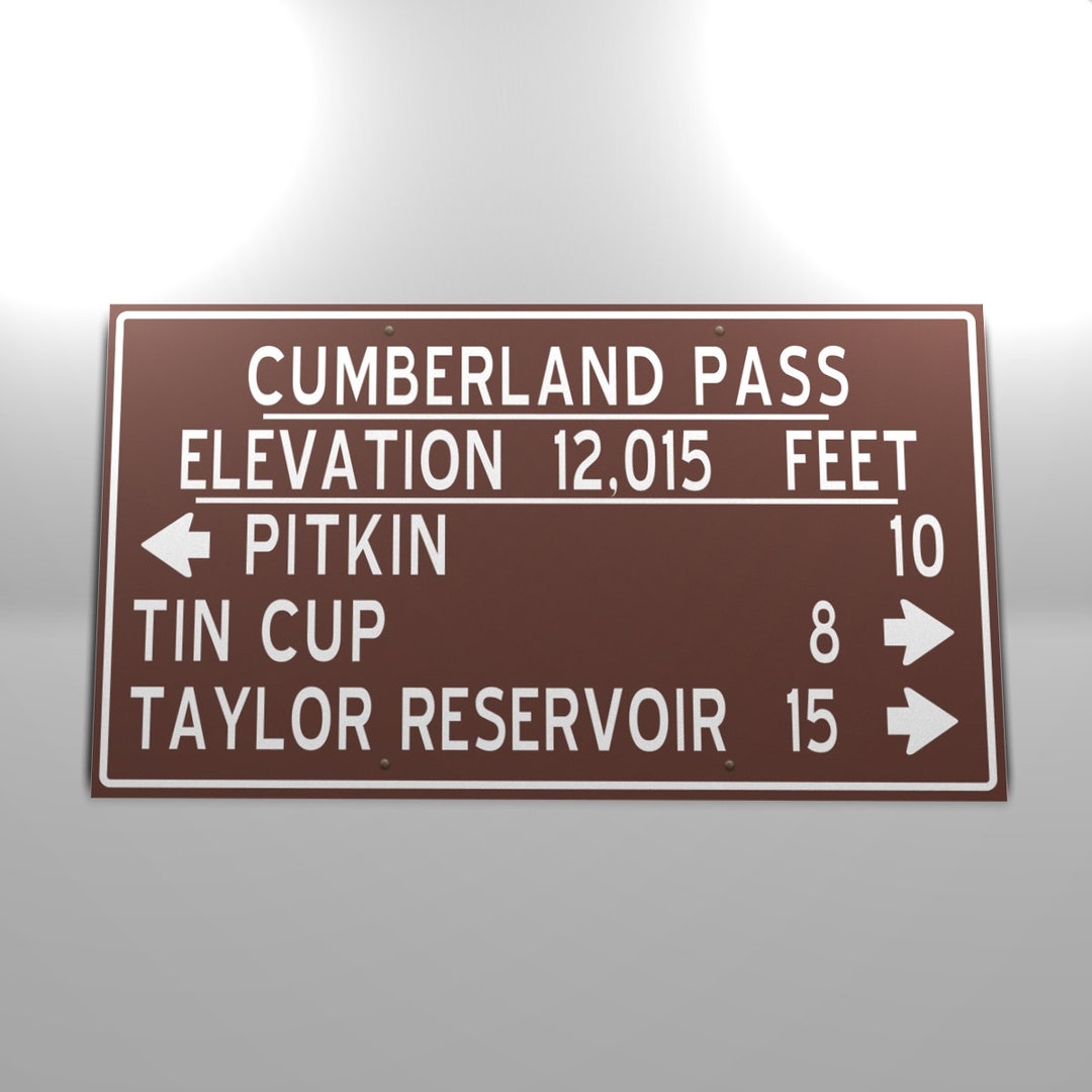 Copy of Trail Sign From Cumberland Pass, Colorado - Etsy