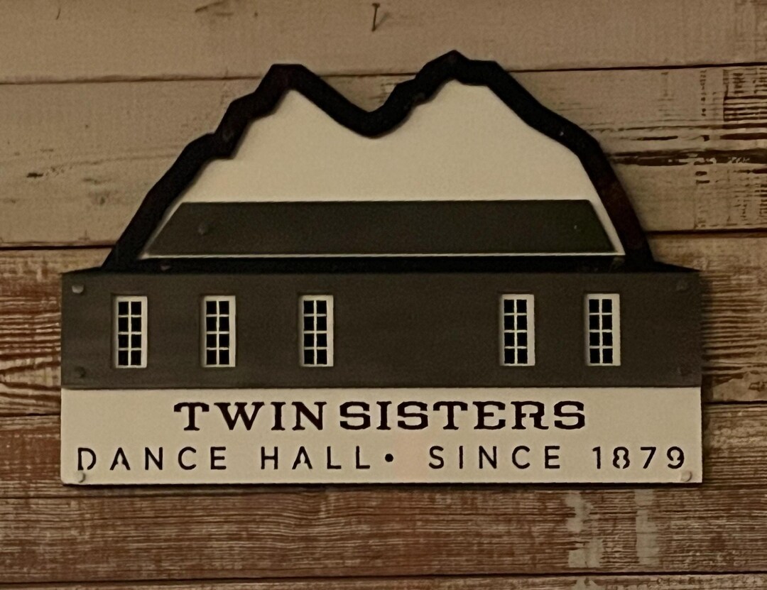 Twin Sisters Halle Dance Hall Sign From Twin Sisters, Texas - Etsy