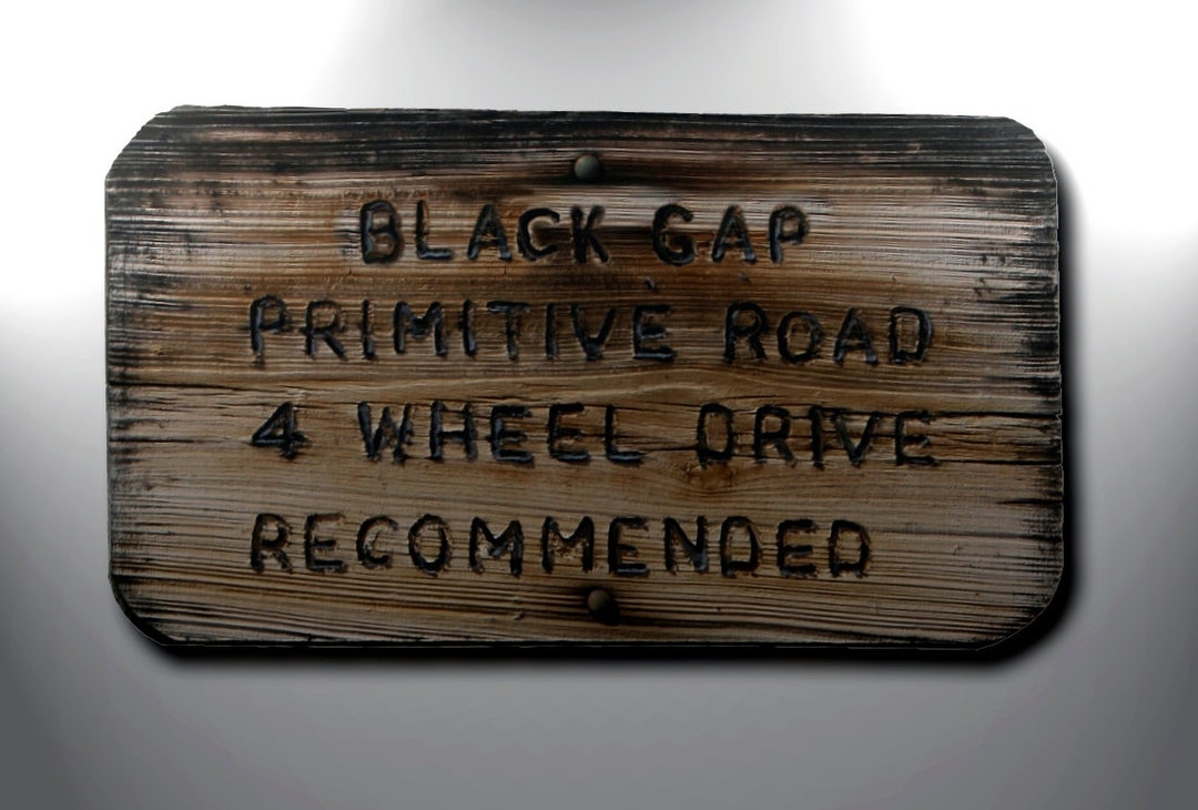 Copy of Trail Sign From Black Gap Road in Big Bend National Park, Texas ...