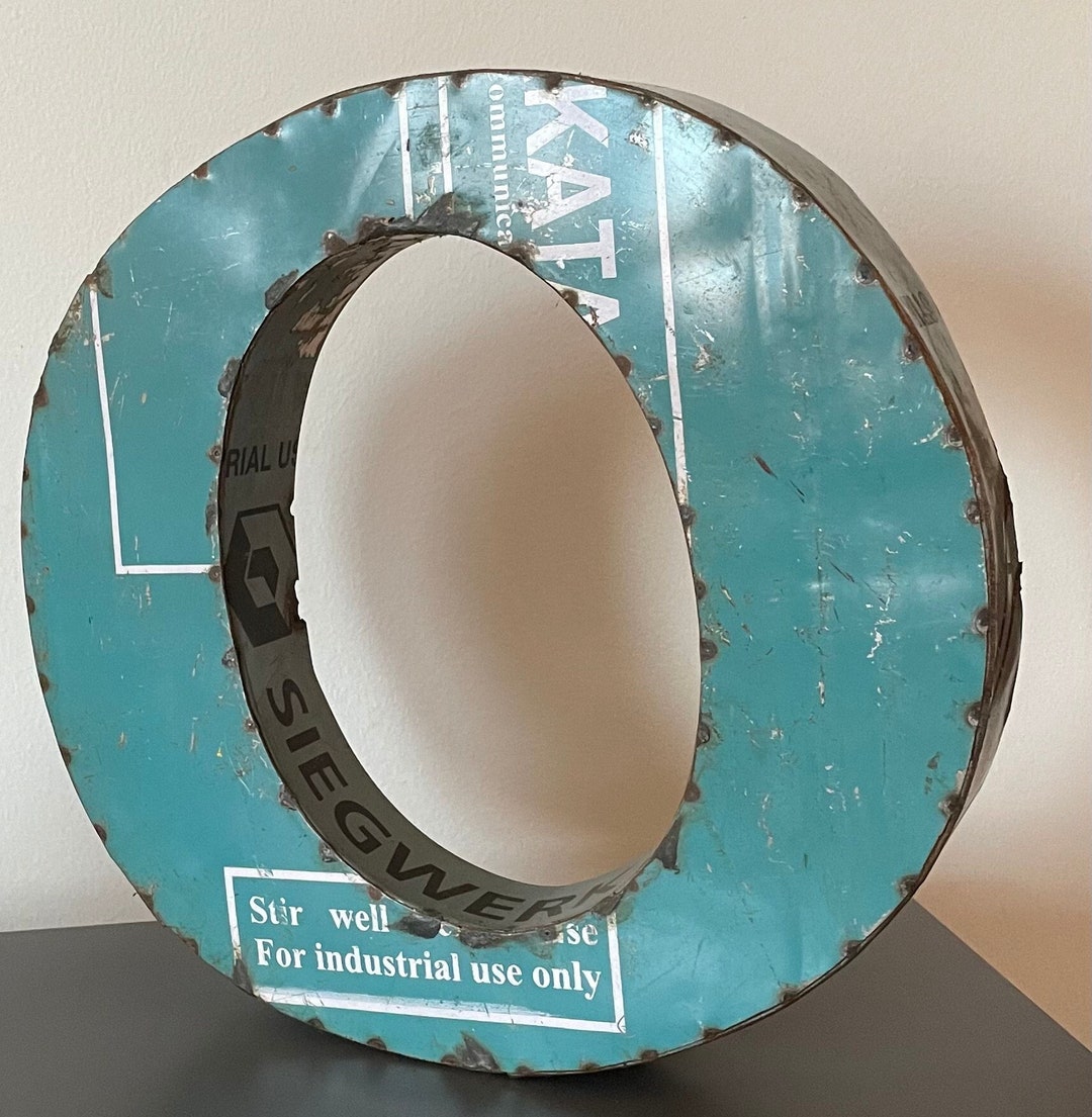 Letter "o" Made From Reclaimed Metal - Etsy