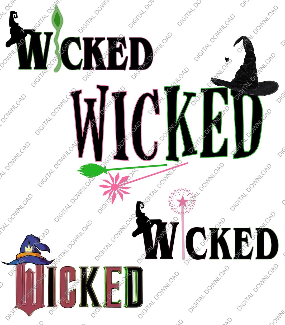 4 File Wicked Movie Png, Wicked PNG, Wicked Design, Wicked Digital ...