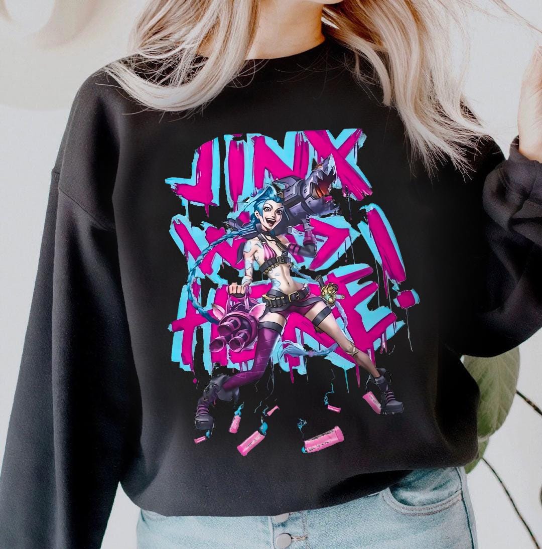 New Jinx Was Here Arcane League of Legends Graphic Unisex T Shirt ...