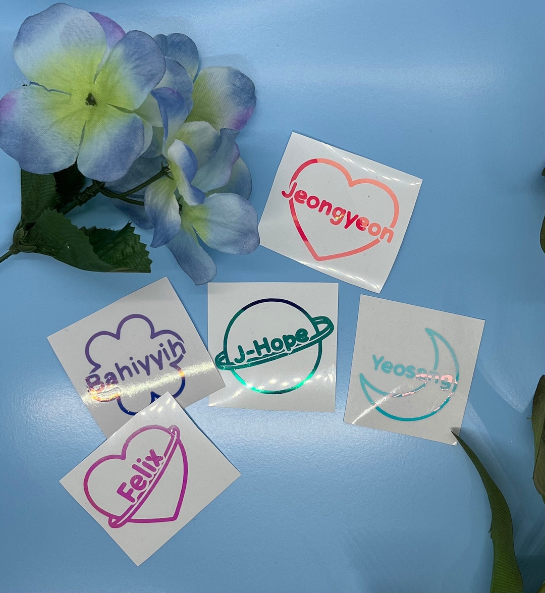 CUSTOM Holographic Lightstick Decal Stickers - Etsy