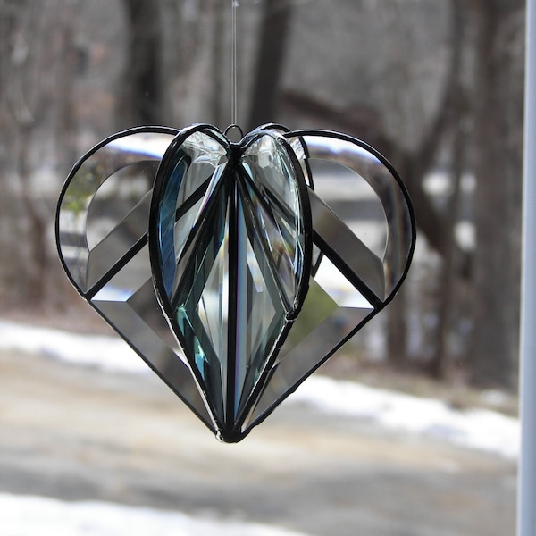 Glass Heart Ornament - Etsy