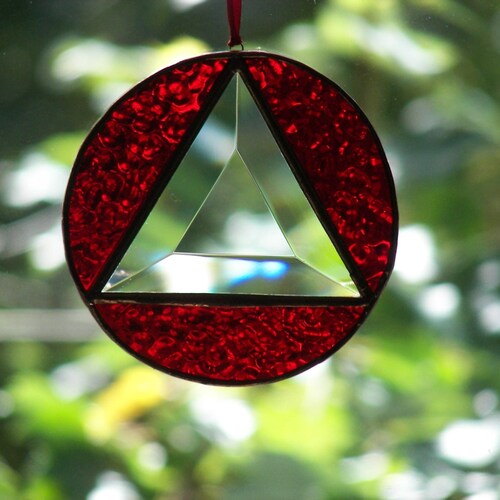 Ornaments Stained Glass AA Symbol Home & Living Home Décor etna.com.pe